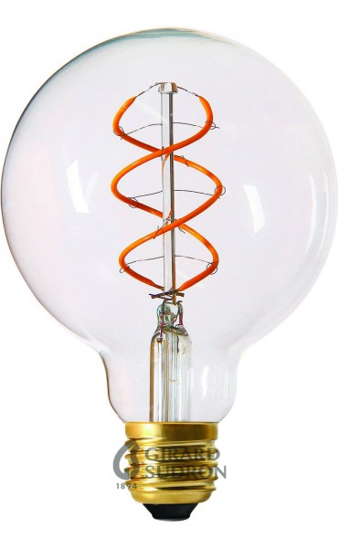 Girard sudron 716691 girard sudron globe g95 filament led twisted 4w e27 2000k 240lm dim. cl.