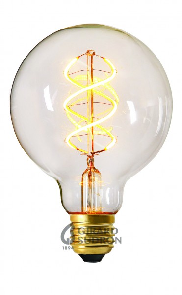 Girard sudron 716691 girard sudron globe g95 filament led twisted 4w e27 2000k 240lm dim. cl.