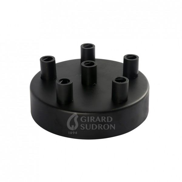 Girard sudron 187529 girard sudron plafonnier acier noir six sorties
