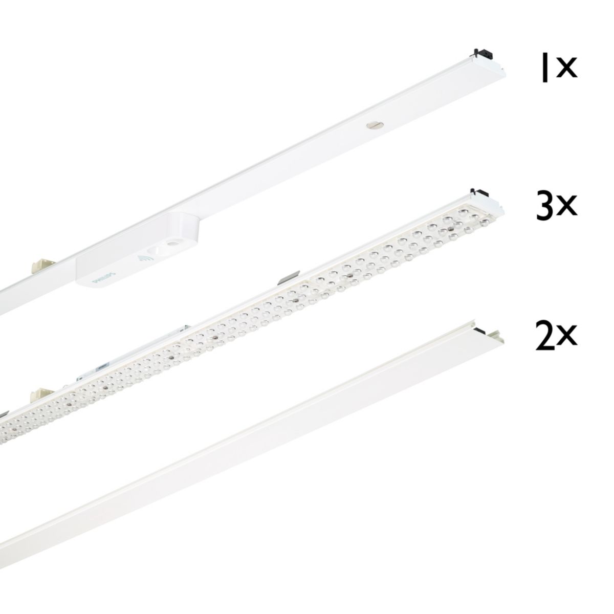 Philips 249840 maxos led warehouse system ll400x 3ll 2bc 586 led66s/840 ...