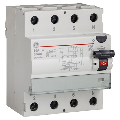 General Electric 565349 Fp différentiel type b 4p 80a 30ma