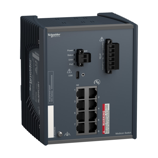 Schneider Electric MCSESP083F23G0T Modicon switch adm - 8 ports gigabit ...