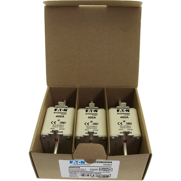 Eaton 400nhg2b nh fuse 400a 500v gg/gl size 2