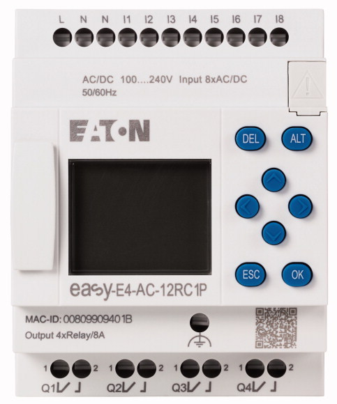 Eaton 000197508 appareil de base 100-240 v ac/dc, afficheur, 8e tor, 4s ...