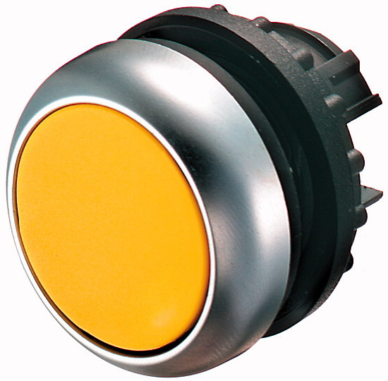 Eaton 000216950 bouton-poussoir lumineux, plat, jaune, à accrochage (m22-drl-y)