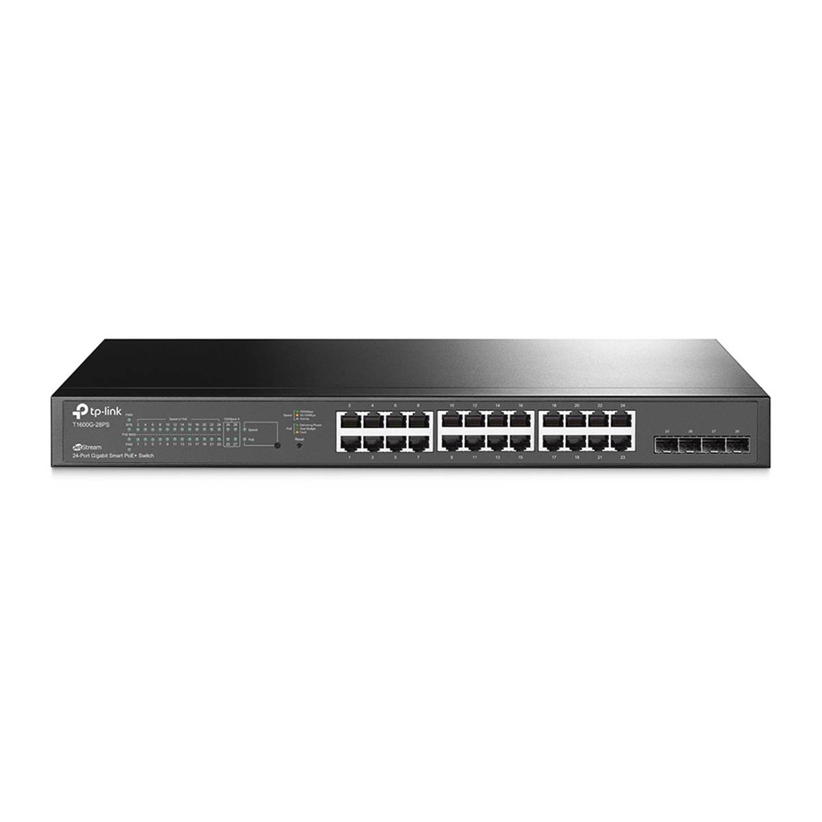 Uniformatic 61141 Switch ethernet poe+ 24 ports gigabit +4sfp 192w ...