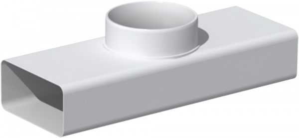 S&p france 834083 té mixte pvc rigide rectangulaire 55 x 110 mm/circulaire d 100 mm, gamme ...