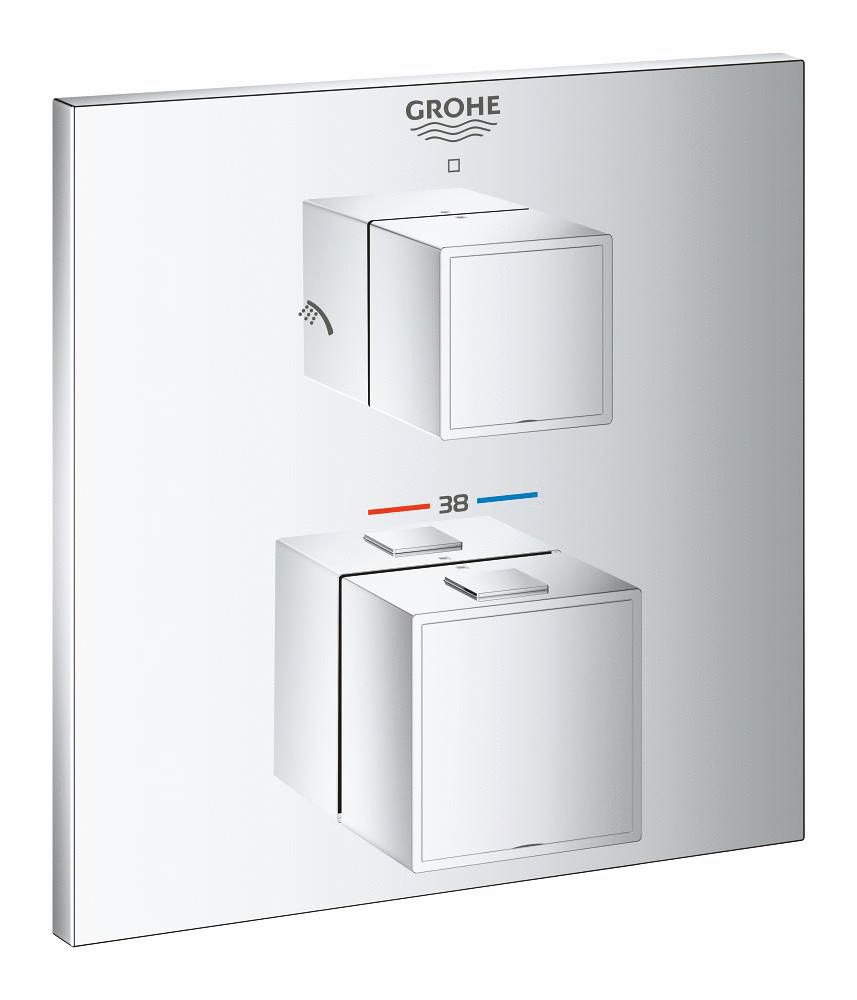 24154000 Façade Grohtherm 2000 pour robinet d'arrêt encastré - Grohe