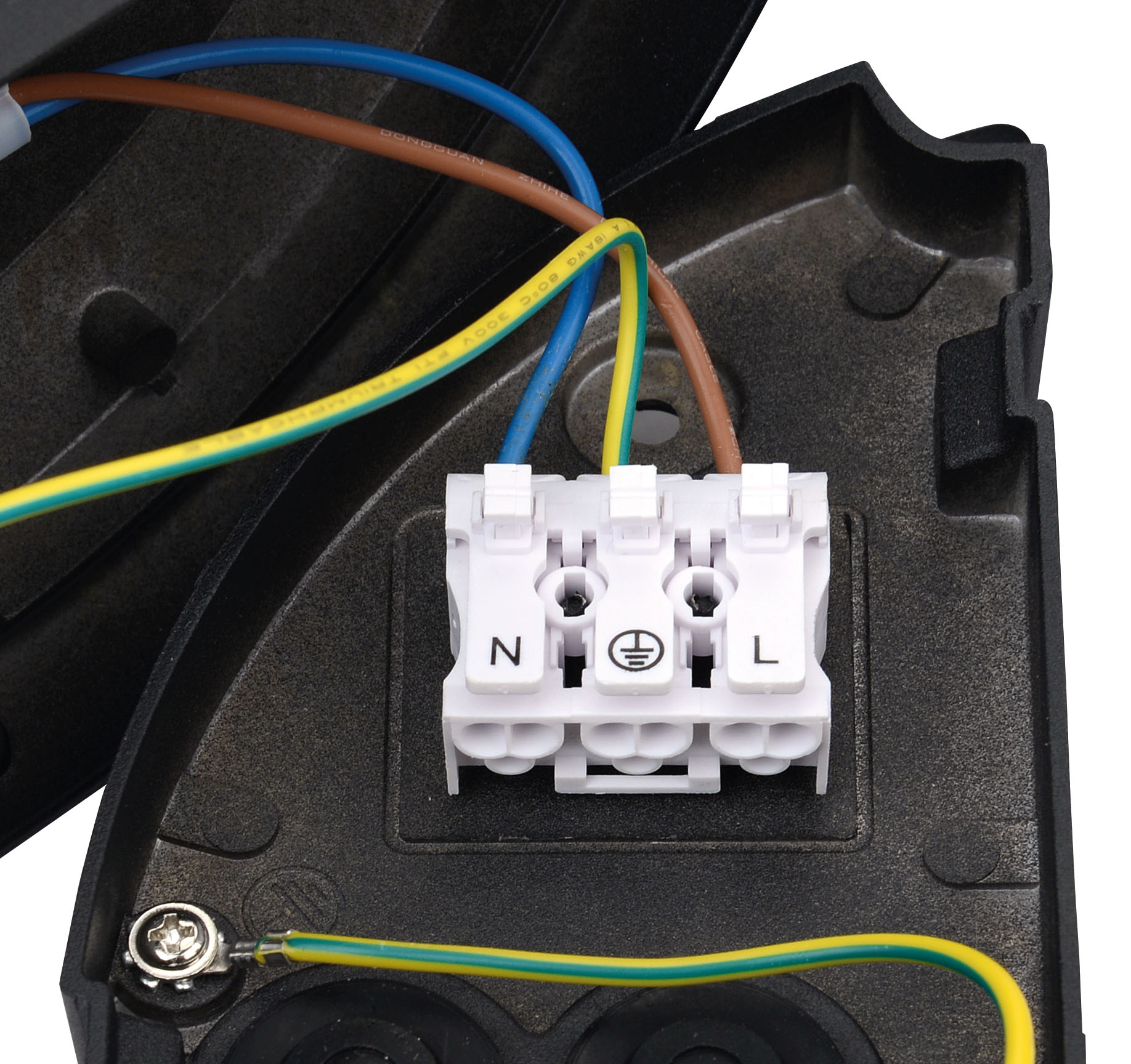 51523 Applique LED Aric Curva IP65 10W 3000K 450lm Noir - Aric