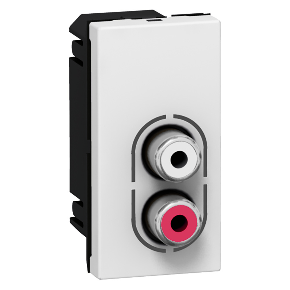 Legrand 078753 prise 2 rca mosaic - femelle - 1 module - à clipser ...