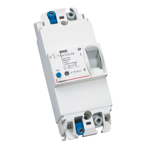 Legrand 401003 disjoncteur de branchement edf - baco - diff 500 ma ...