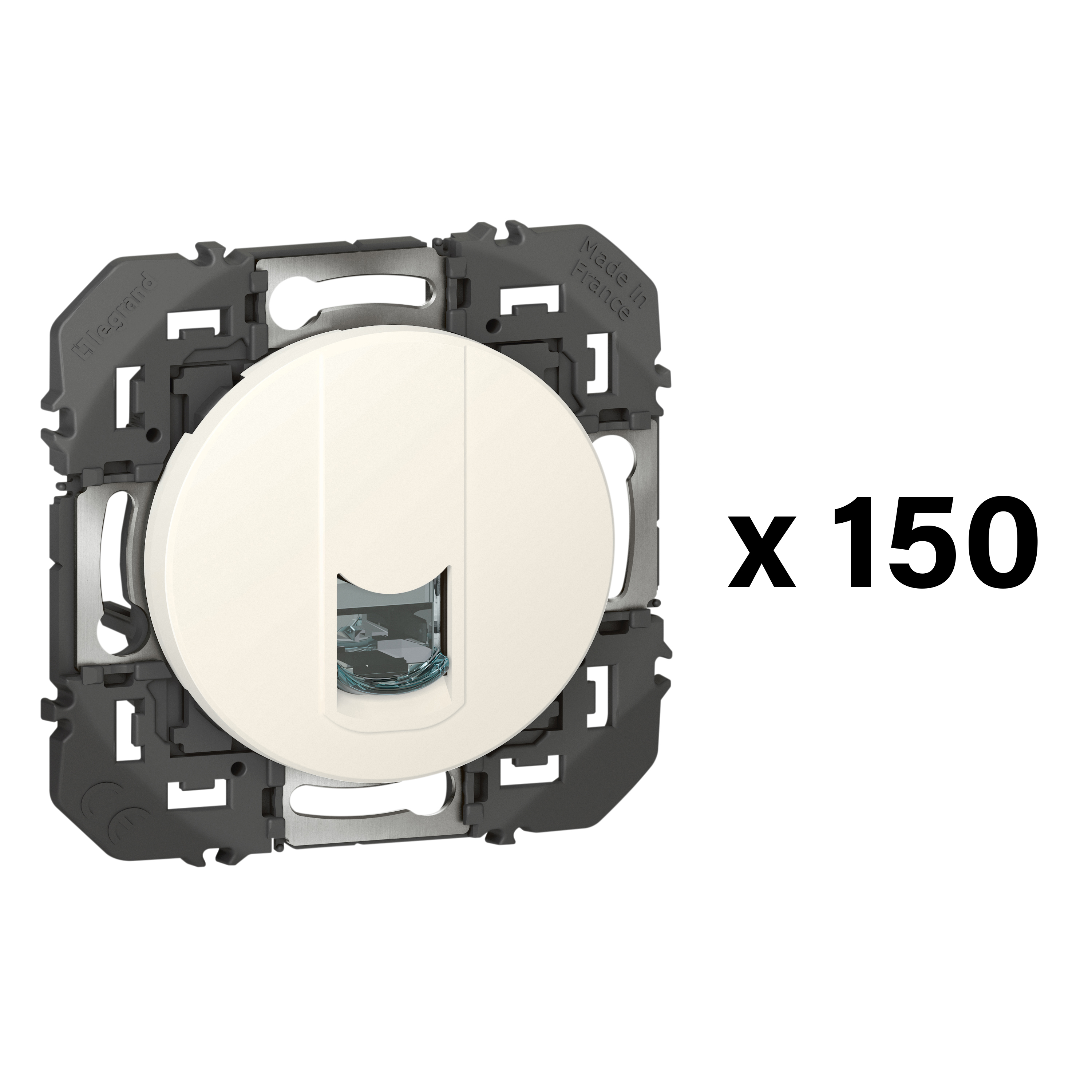 600613 Lot de 150 Prises RJ45 Catégorie 6 FTP Dooxie Blanc - Legrand