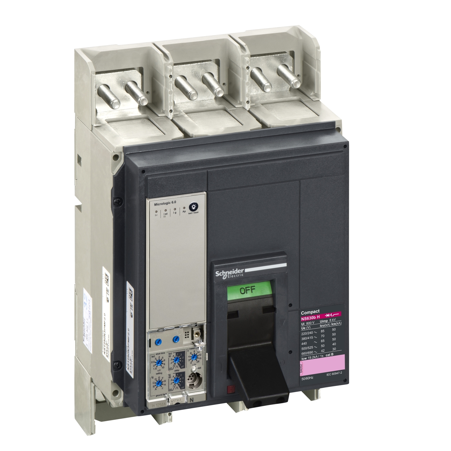 Schneider Electric 33922 Disjoncteur compact ns125 0h micrologic 6