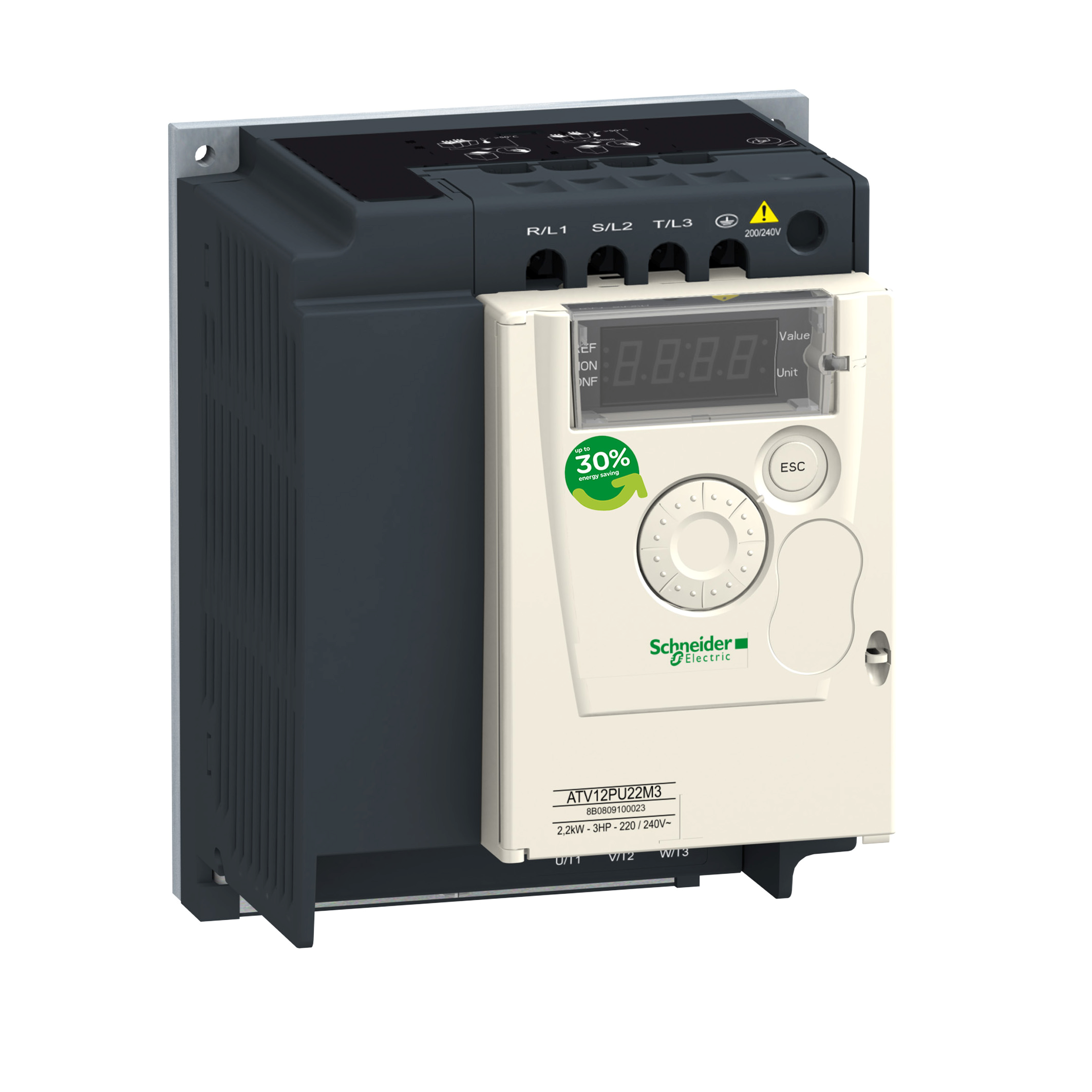 Schneider Electric ATV12PU15M3 ATV12 1.5KW 240V 3PH 2HP SEMELLE TB