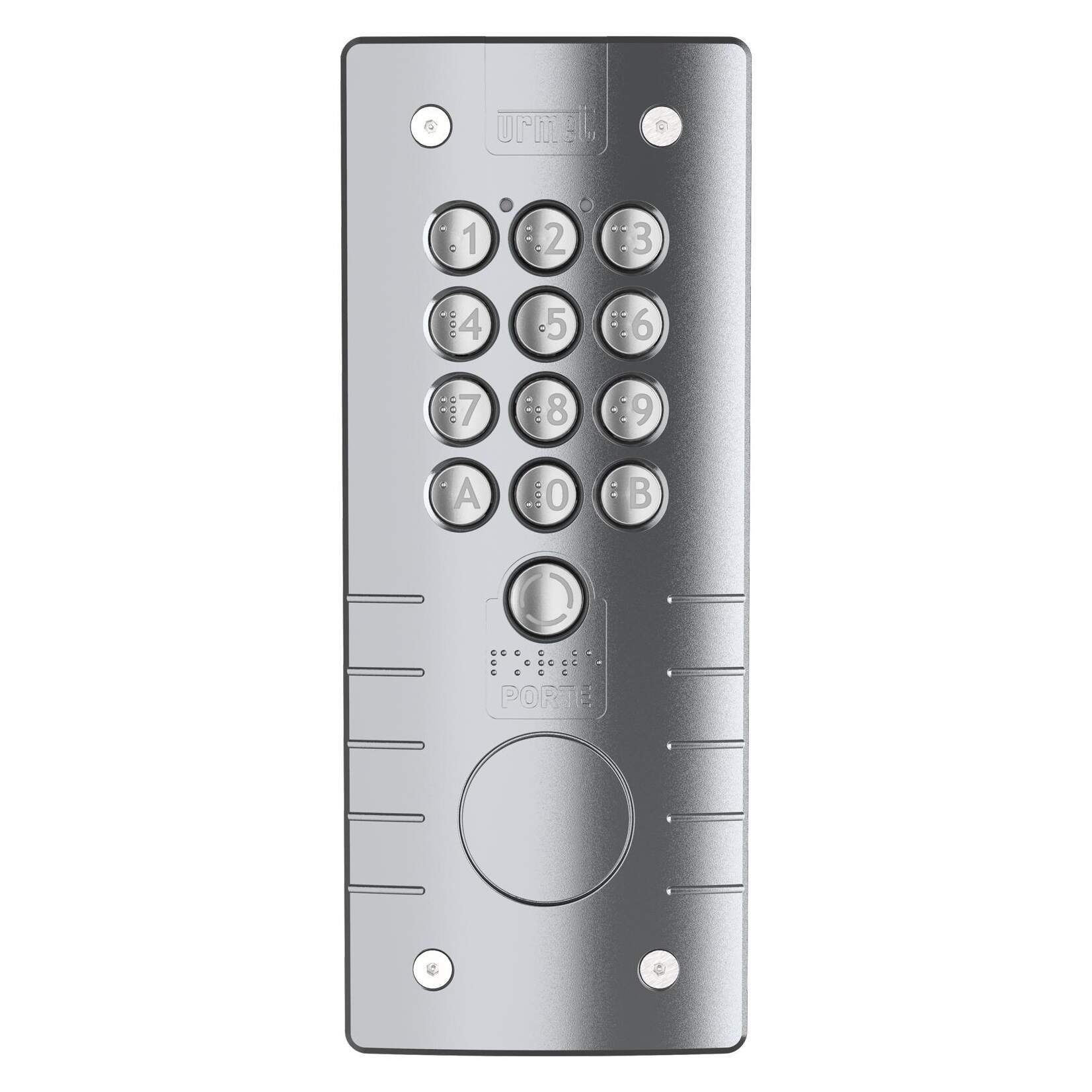 CE20ZG54 Clavier Résidentiel Vigik en Zamak 22 Codes Gris - Urmet