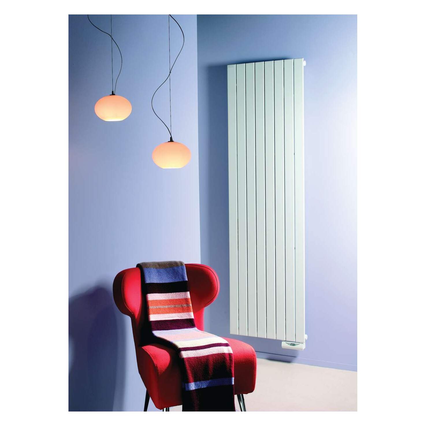 Acova thx-100-180-tf radiateur électrique 1000w fassane thx tubulaire vertical blanc h1848mm