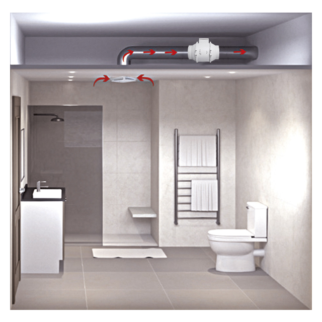 250454 Ventilateur de Conduit TD-160/100 Silent 150-180m3/h - S&P France