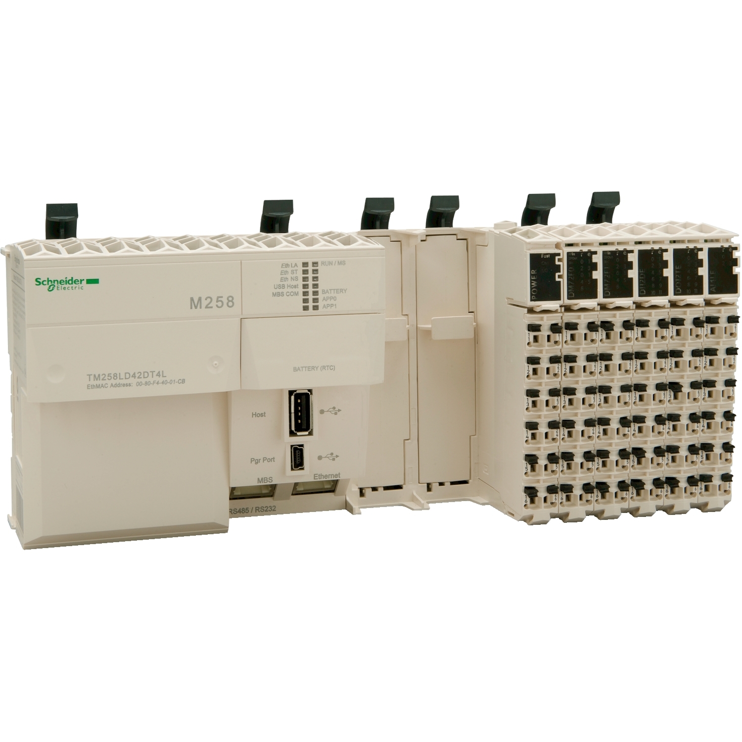 Schneider Electric TM258LD42DT4L M258 CTRL ETH SL 2PCI 42D