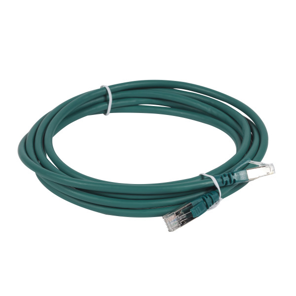 Legrand 051868 cordon de brassage rj45 - lsoh- cat.6a - 100 ohms - s/ftp blindé- l. 3 m -vert