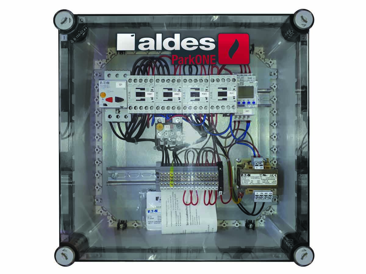 Aldes 11057536 coffret désenfumage parking habitat parkone dah gv 25-32a pv 6-10a