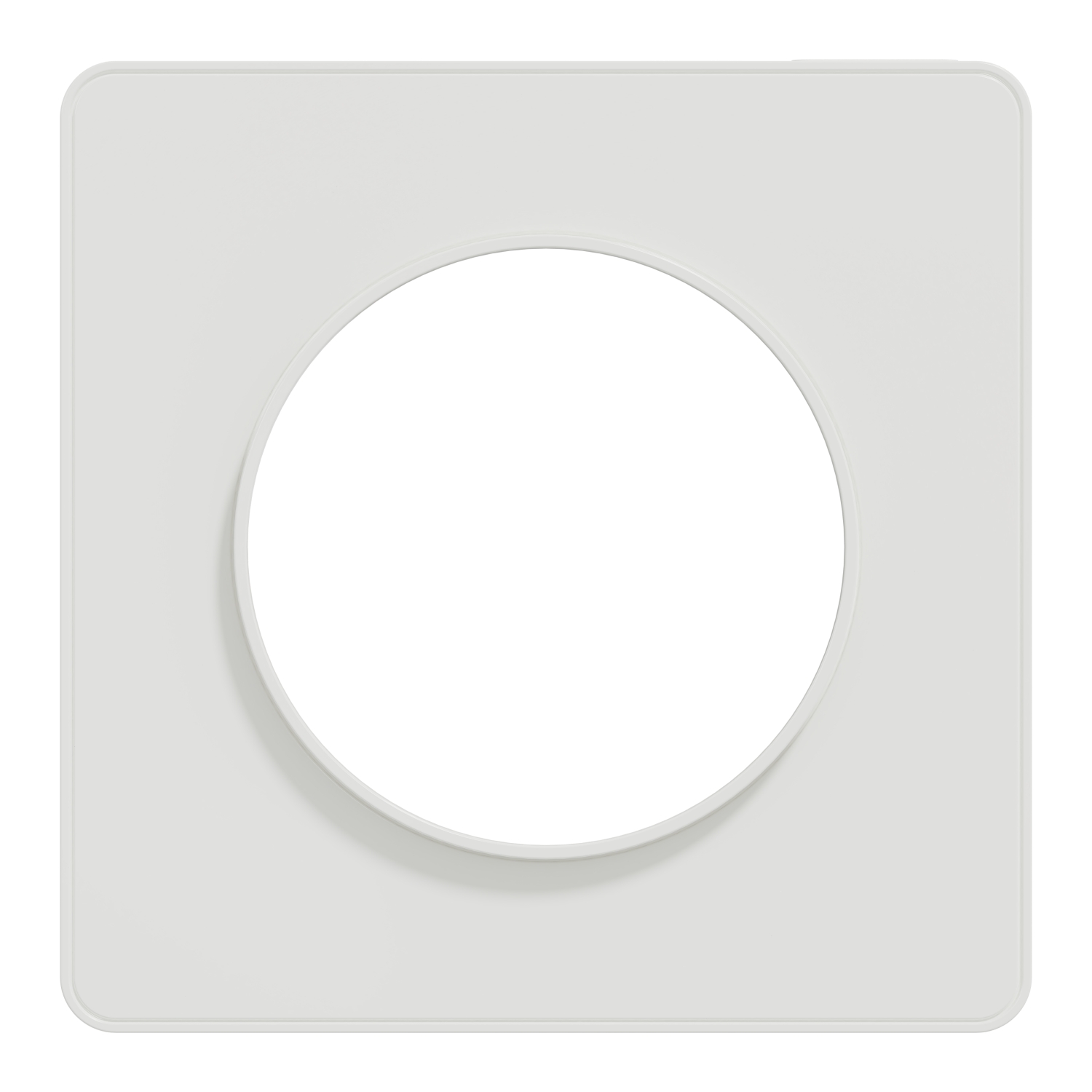 S520802 Plaque Blanche Odace Touch 1 Poste RAL9003 - Schneider Electric