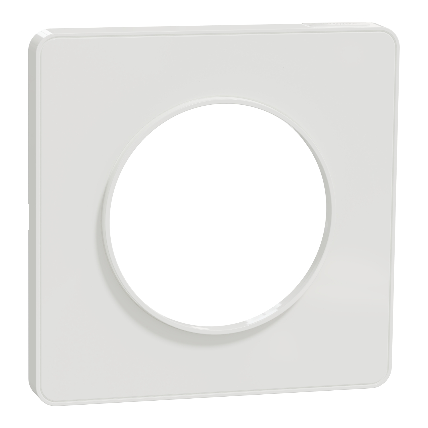 S520802 Plaque Blanche Odace Touch 1 Poste RAL9003 - Schneider Electric