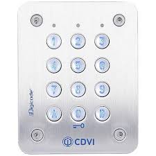 CAASE Clavier Code Digicode R CDVI, Encastré Inox 3 Relais - CDVI