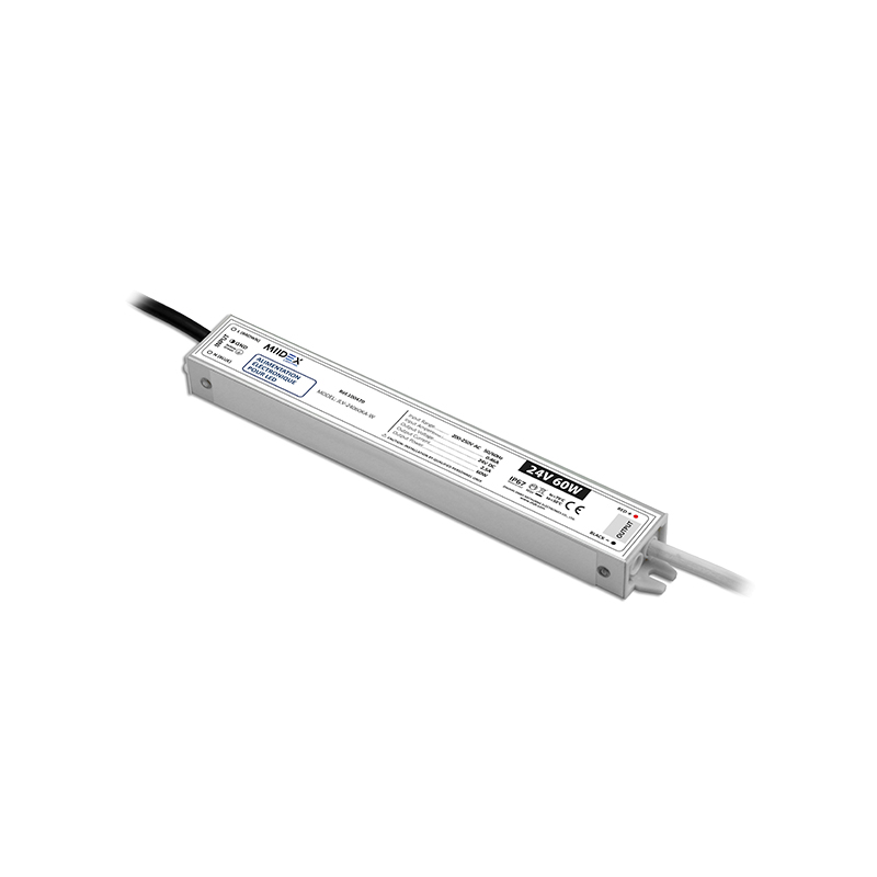 Miidex 100470 Alim 24v dc lumineux 60w ip67 5ans