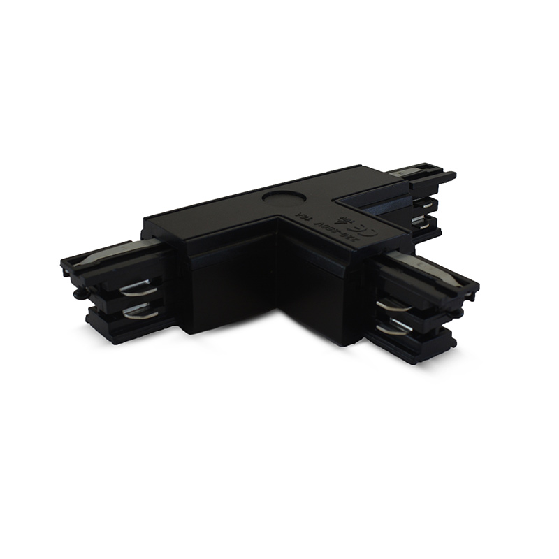 Miidex 8273 rail 3a connect triphase forme t noir 230v