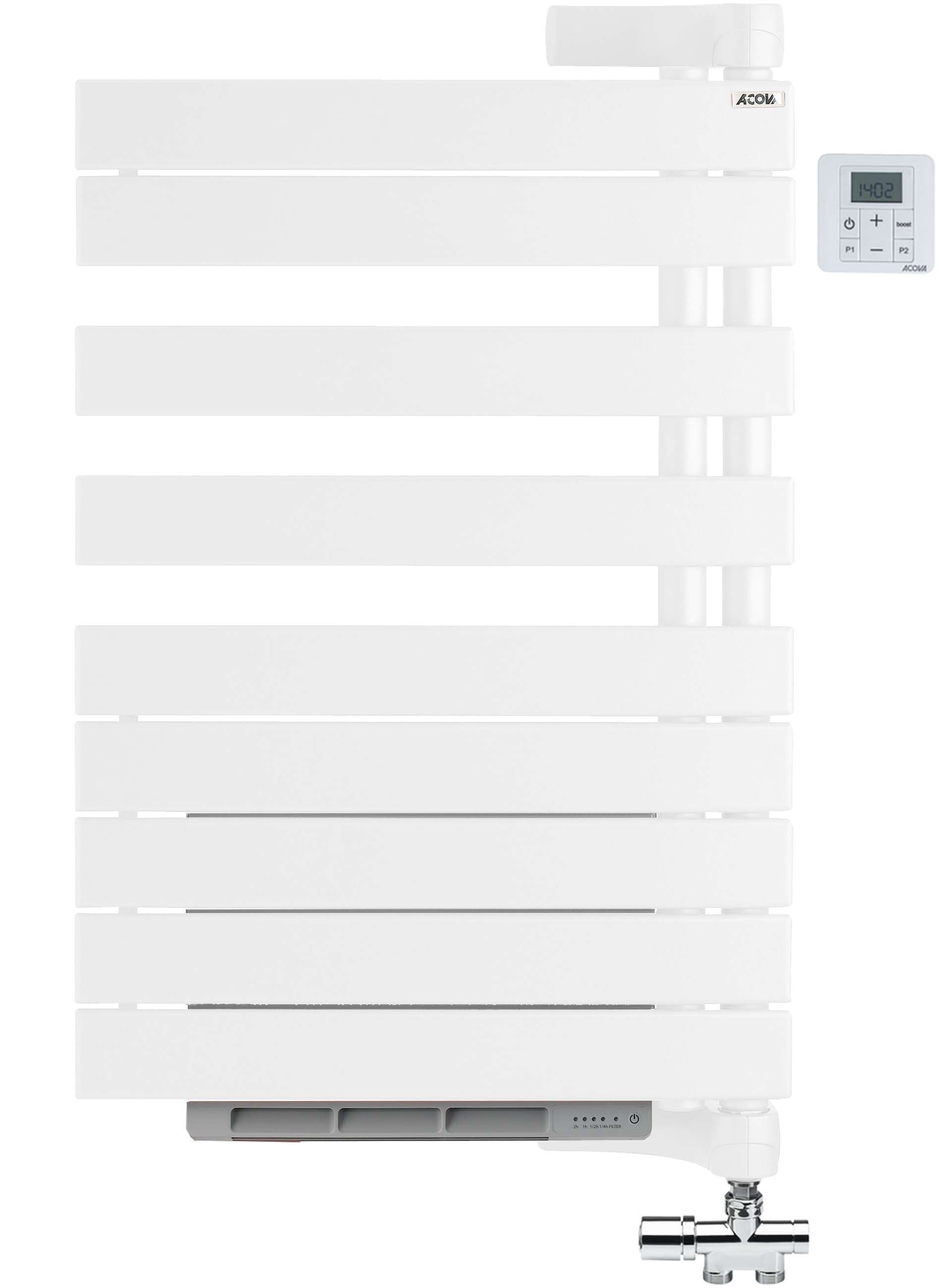 Acova XRR090-055IFS Sèche-serviette Régate Twist Air ACAXRR090-055IFS ...
