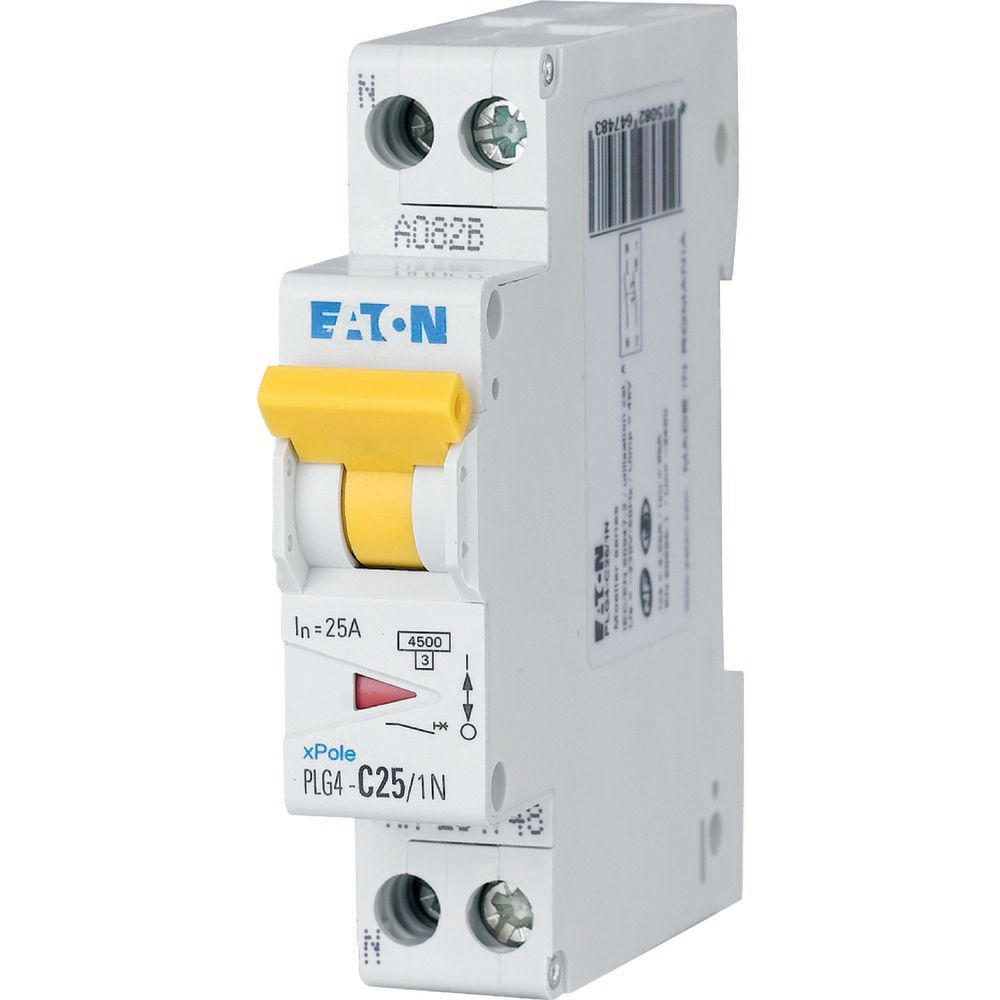 264748 Disjoncteur Modulaire 25A Courbe C 1P+N - Eaton