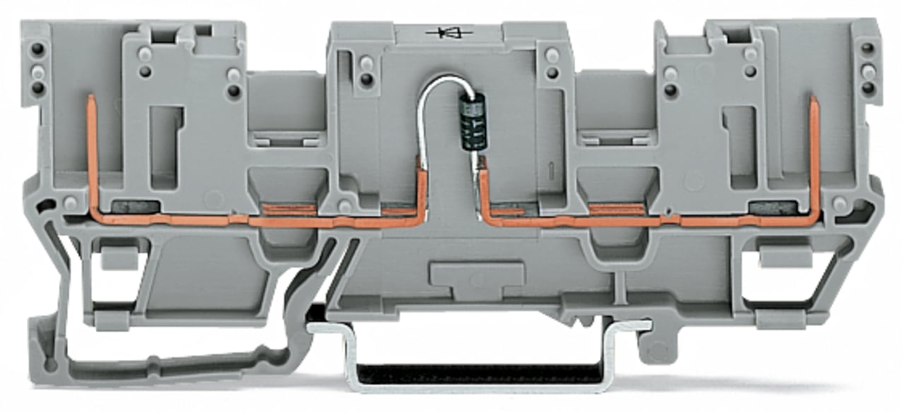 Wago 769208/281411 Borne de base à diode, 2 broches