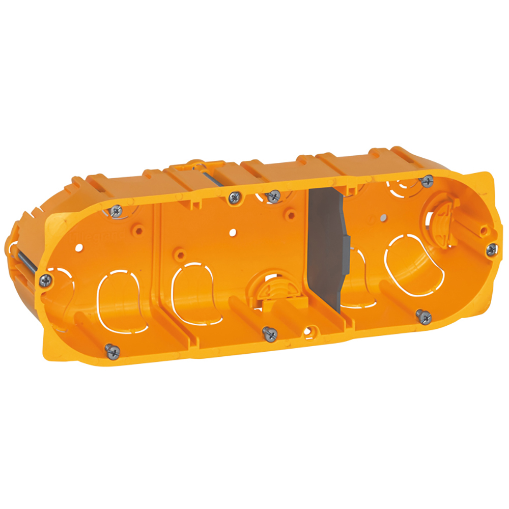 080043 Boîte Multiposte Batibox Cloison Sèche, 3 Postes - Legrand