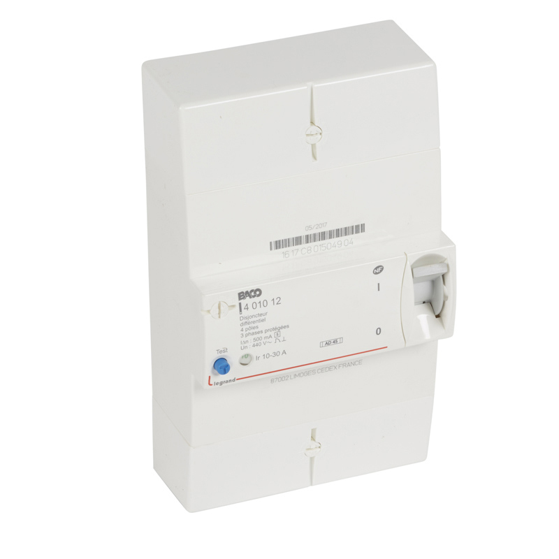 401012 Disjoncteur de Branchement EDF 30A 500mA Sélectif - Legrand