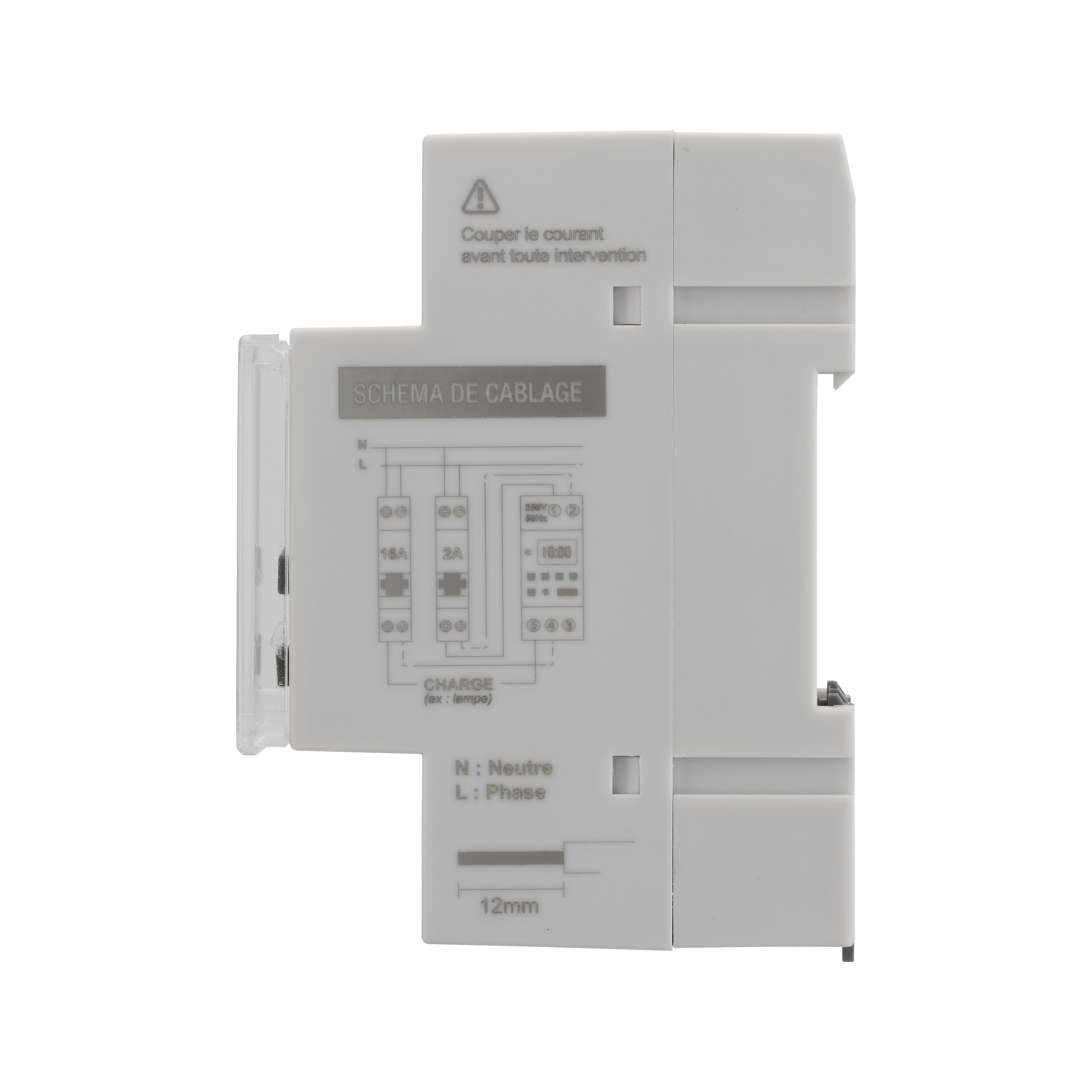 707823 Horloge Modulaire Digitale Programmable Gris - Debflex