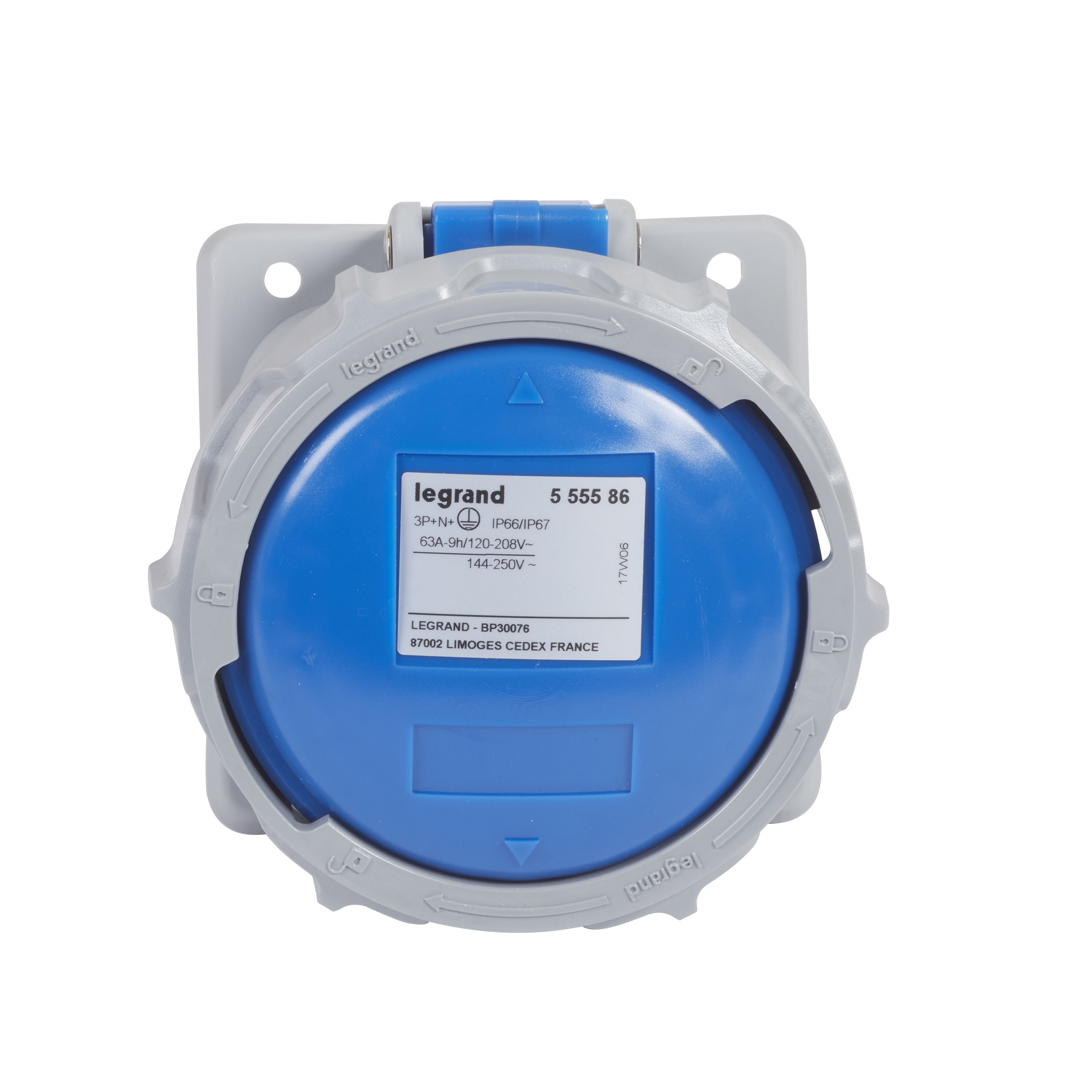 Legrand 555586 socle tableau 63a 4p+t 230v ip67